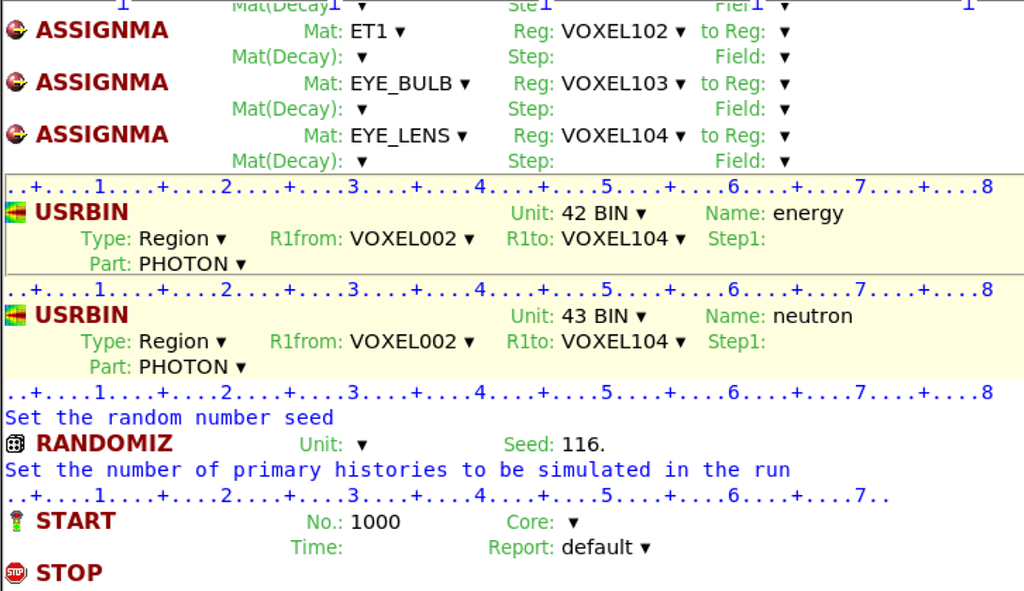 Scoring with USRBIN using region type - Scoring - FLUKA User Forum