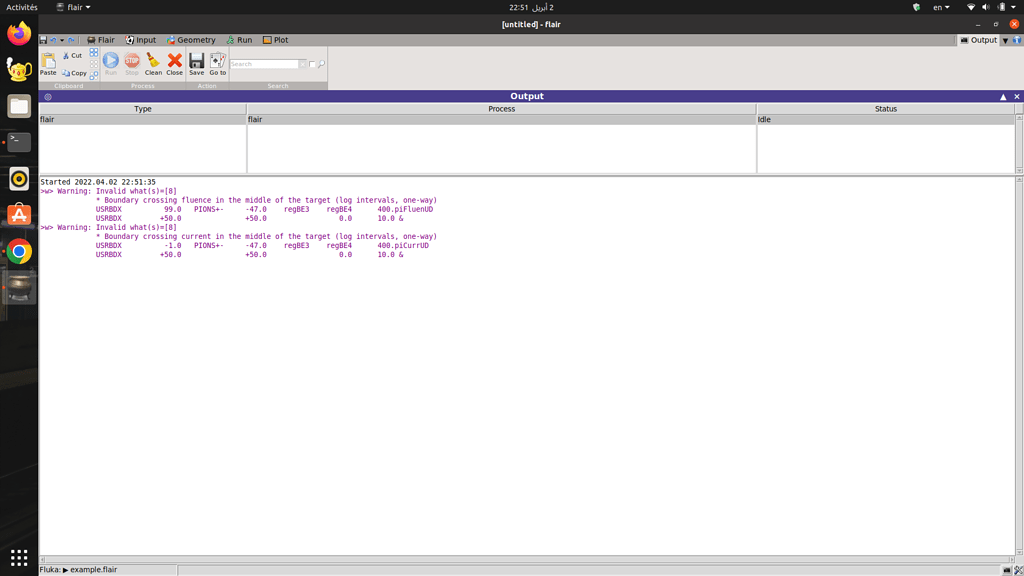 Problems running simple examples - Running and Runtime Errors - FLUKA User Forum