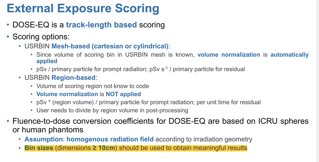 Usrbin dose-eq score - Scoring - FLUKA User Forum