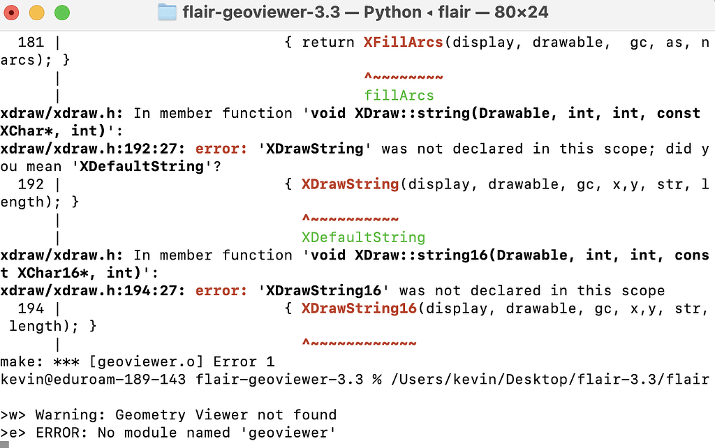Geometry Viewer not found (Mac M1 MacOS 14.1.1) - Installation - FLUKA User Forum