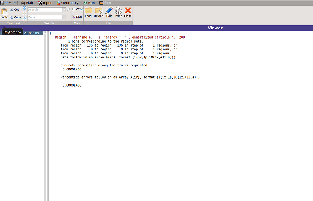 Error in run with mesh phantom - Running and Runtime Errors - FLUKA User Forum