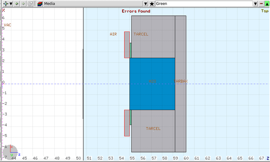 Geometry error (run OK) and failed material setting (run failed ...