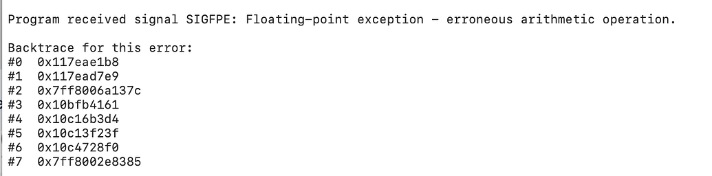 Error code 136 - cannot run FLUKA - Running and Runtime Errors - FLUKA User Forum
