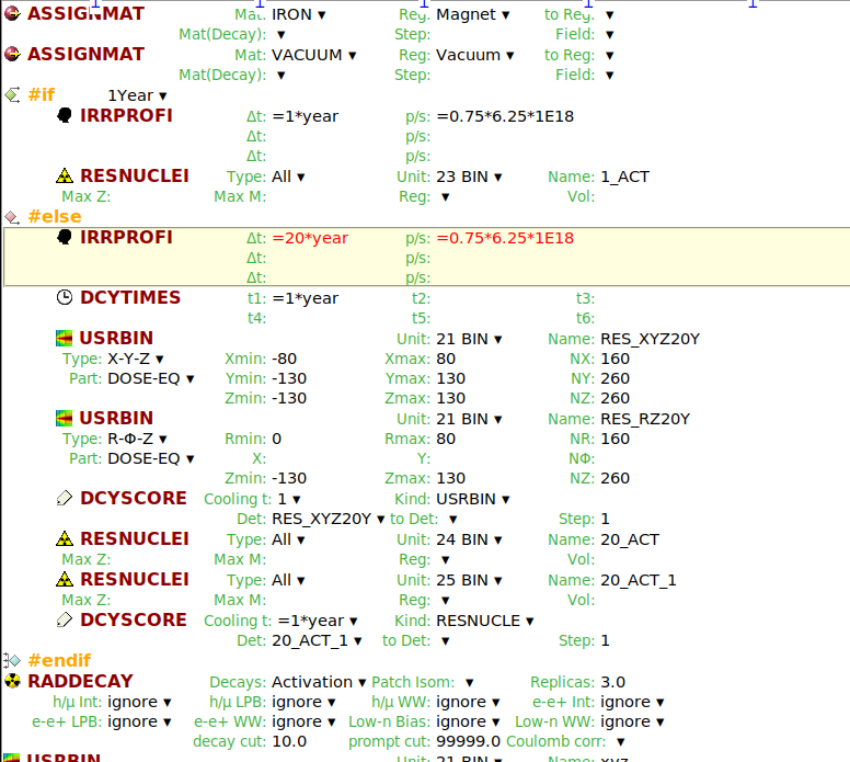 The error of IRRPROFI when using conditional statements - Scoring - FLUKA User Forum